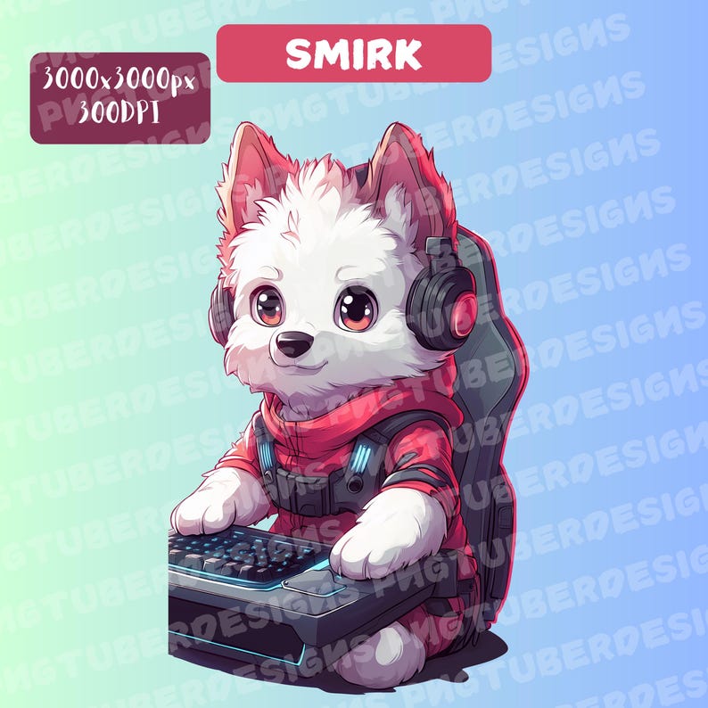 Steamer Dog - Anime, Chibi, Kawaii, Premade Twitch Stream Asset ...