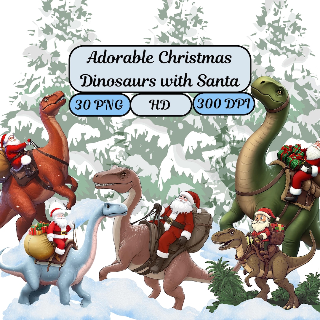 Christmas Dinosaur Png, Christmas Trex Png, Christmas Dino Png, Merry ...