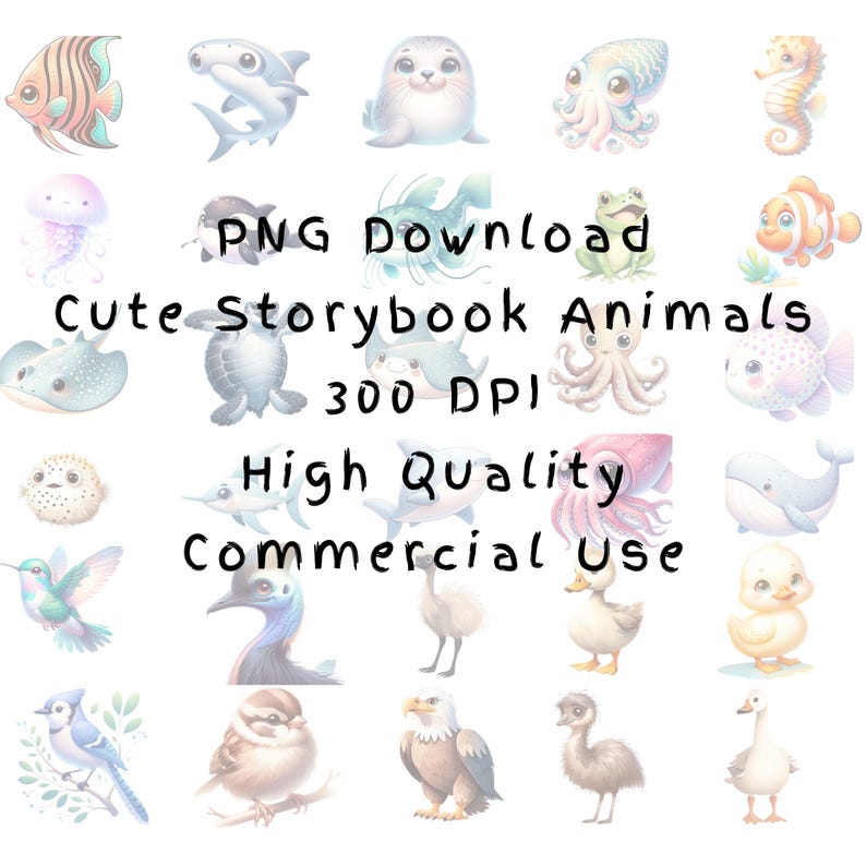 100+ Storybook Animals Clipart, Cute Animal Illustrations, Cartoon ...