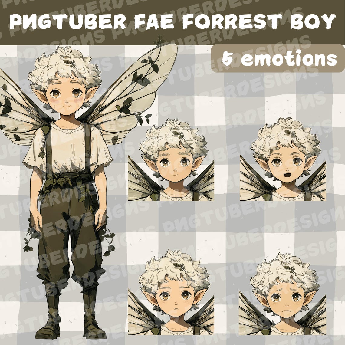 Fae Forrest Boy - Anime, Chibi, Kawaii, Premade Twitch Stream Asset ...