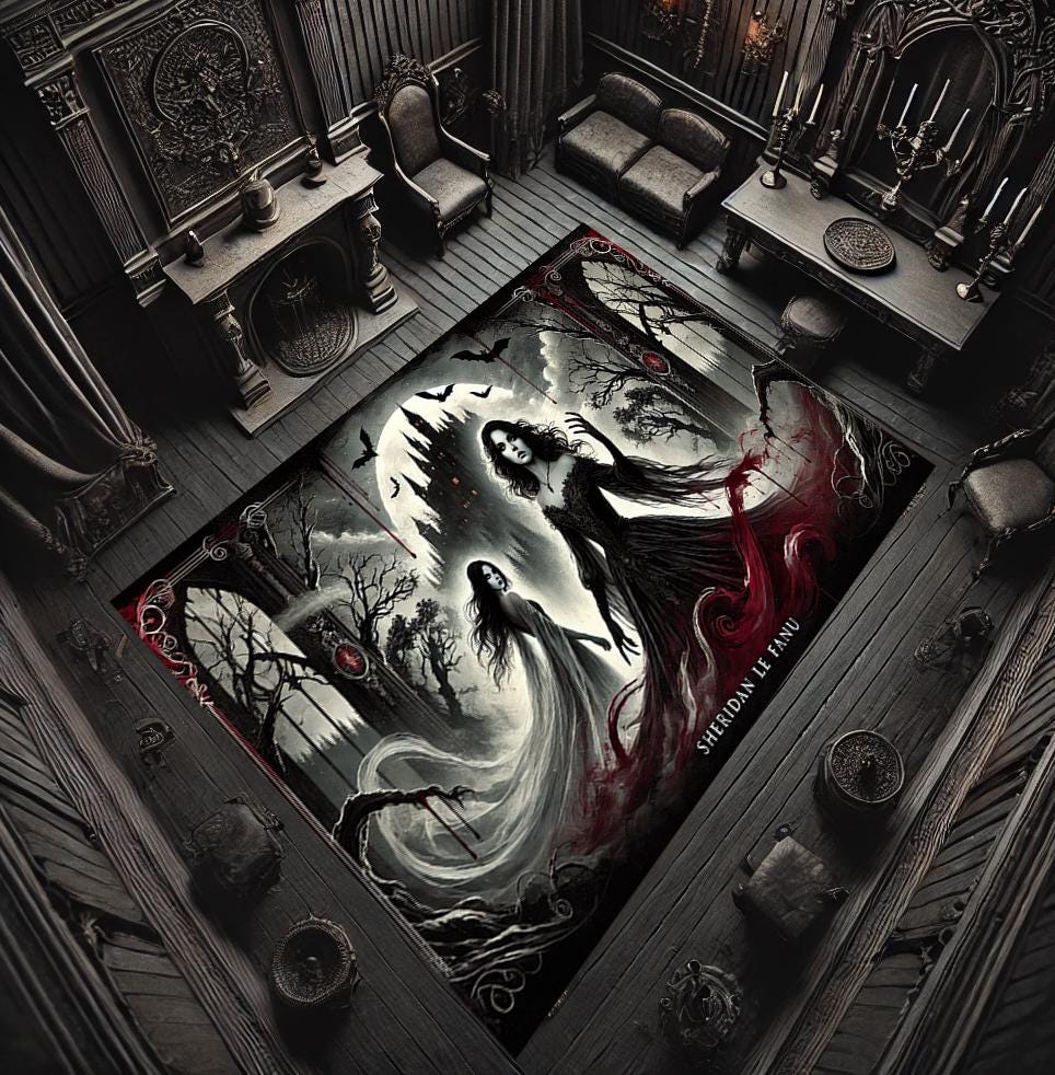 Gothic Home Decor,scary Rug,modest Rug,horror Rug,spooky Rug,vampire ...