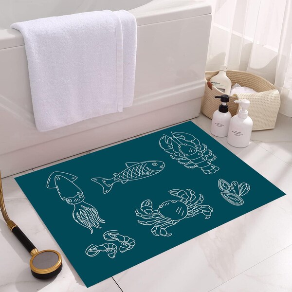 Crab Bath Mat - Etsy