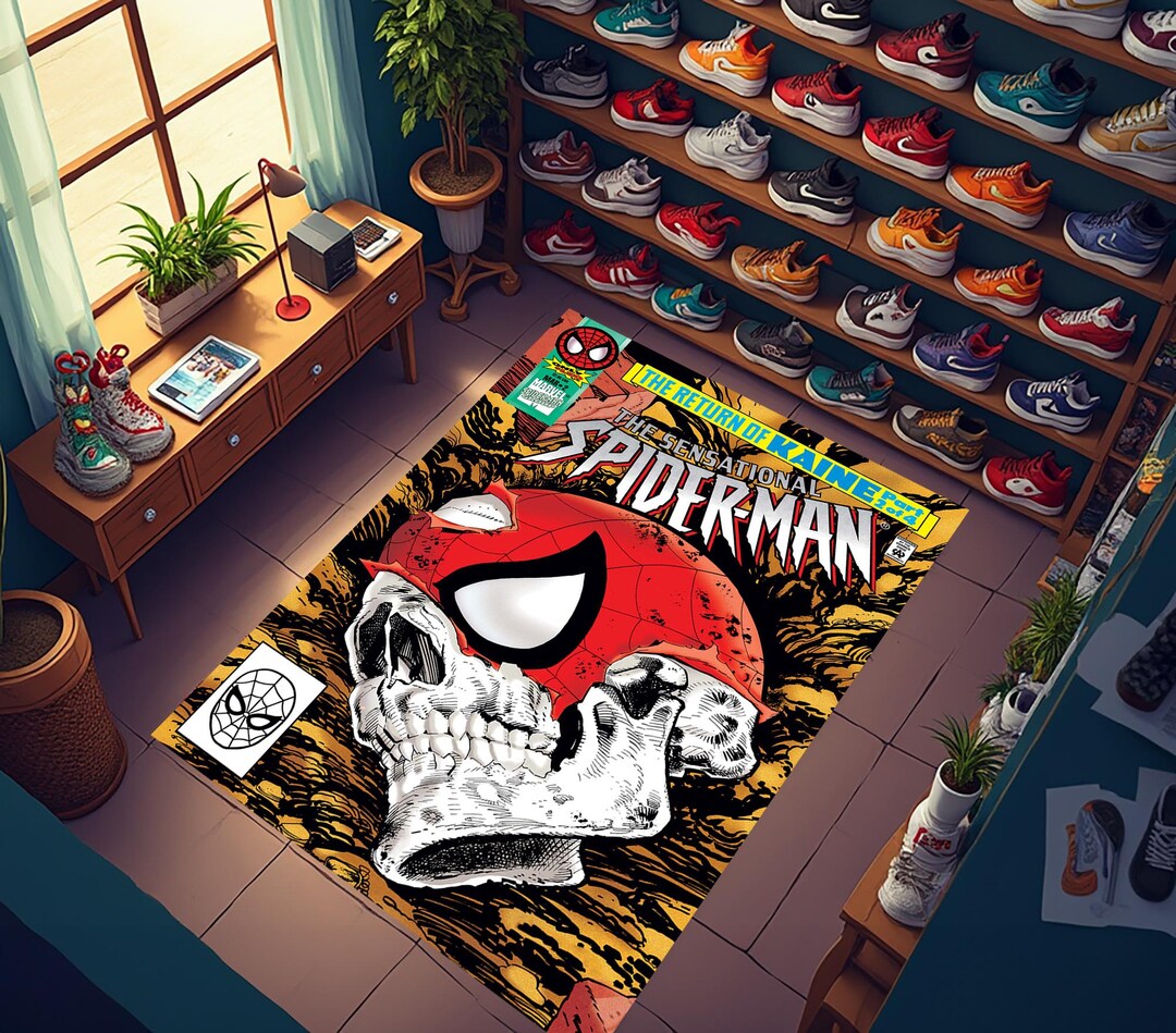 Spiderman Sull Rug, Superhero Rug, Spiderman Comics Rug, Superhero Fan ...