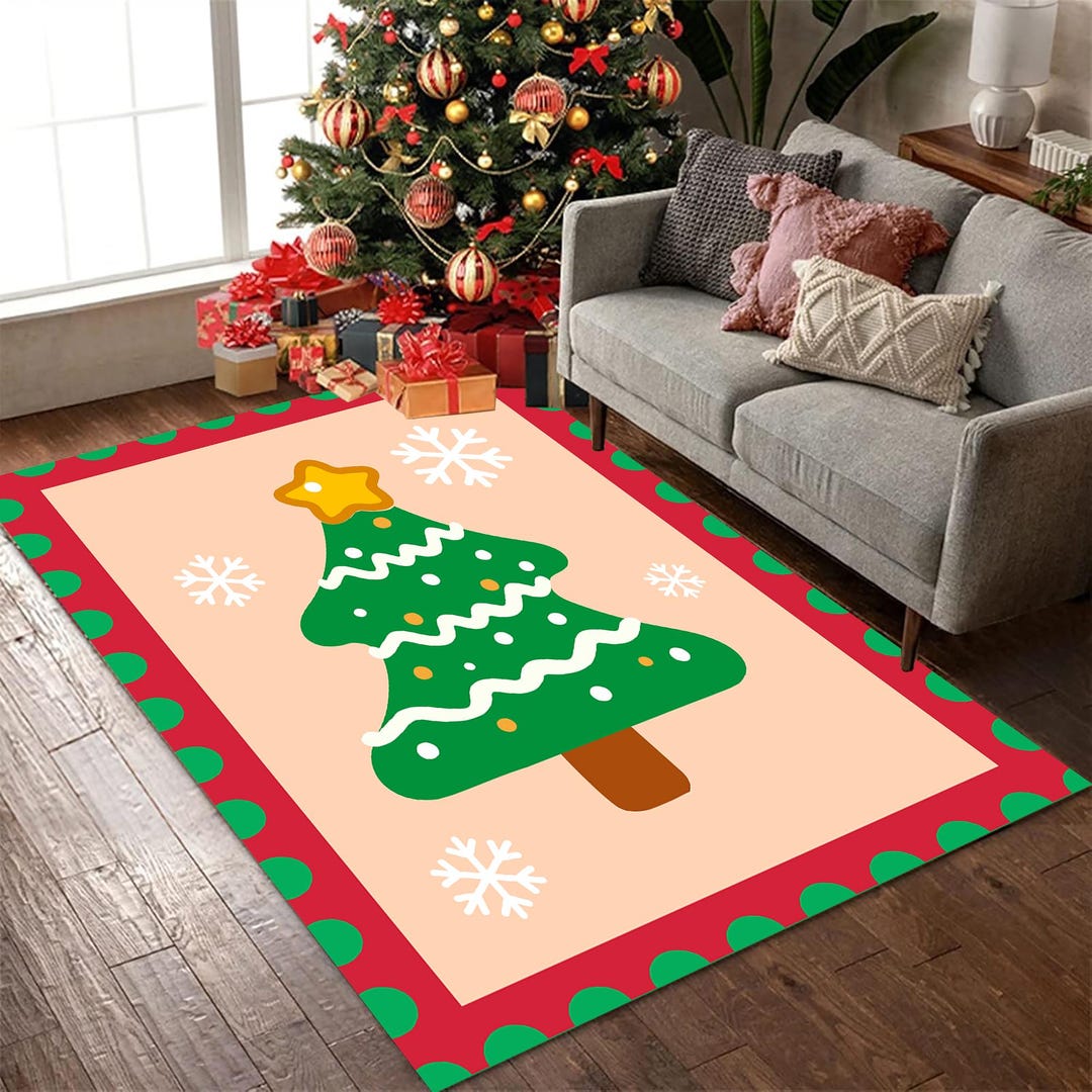 Pine Tree Rug,pine Tree Decor,party Decor,new Year Gift,christmas Gift ...