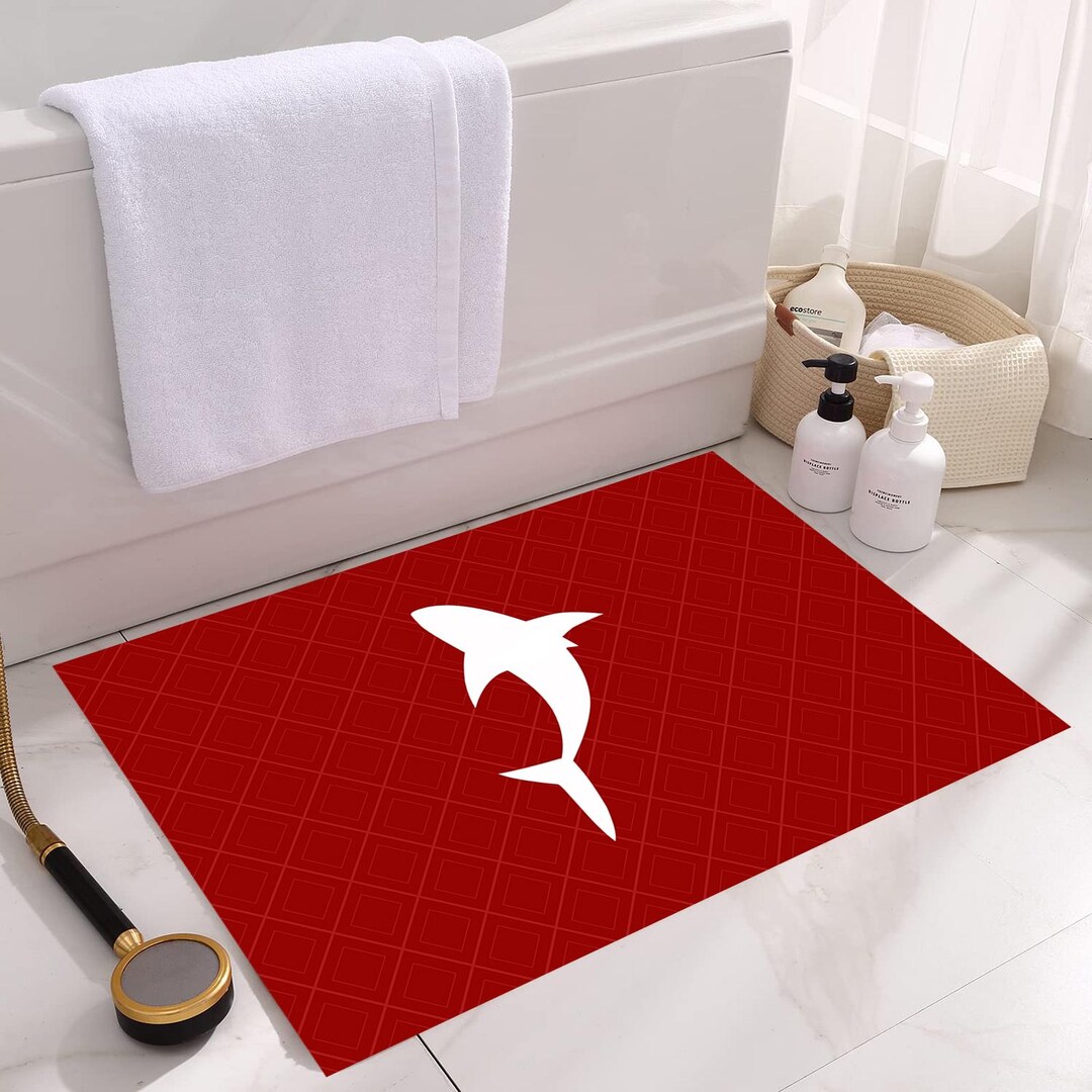 Shark Mat,ocean Mat,red Mat,durable Mat,doormat,non Slip Rug,fish Mat ...