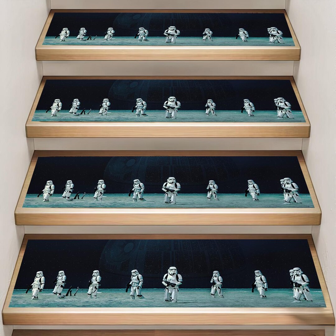 Star Wars Stair Rug: Minimalist Stormtrooper Design, Custom Size - Etsy