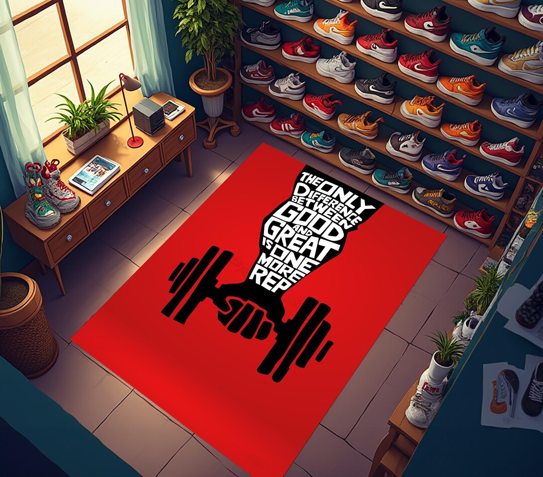 Gym Rug,motivation Rug,sport Rug,teens Room Rug,modern Home Decor,boys ...