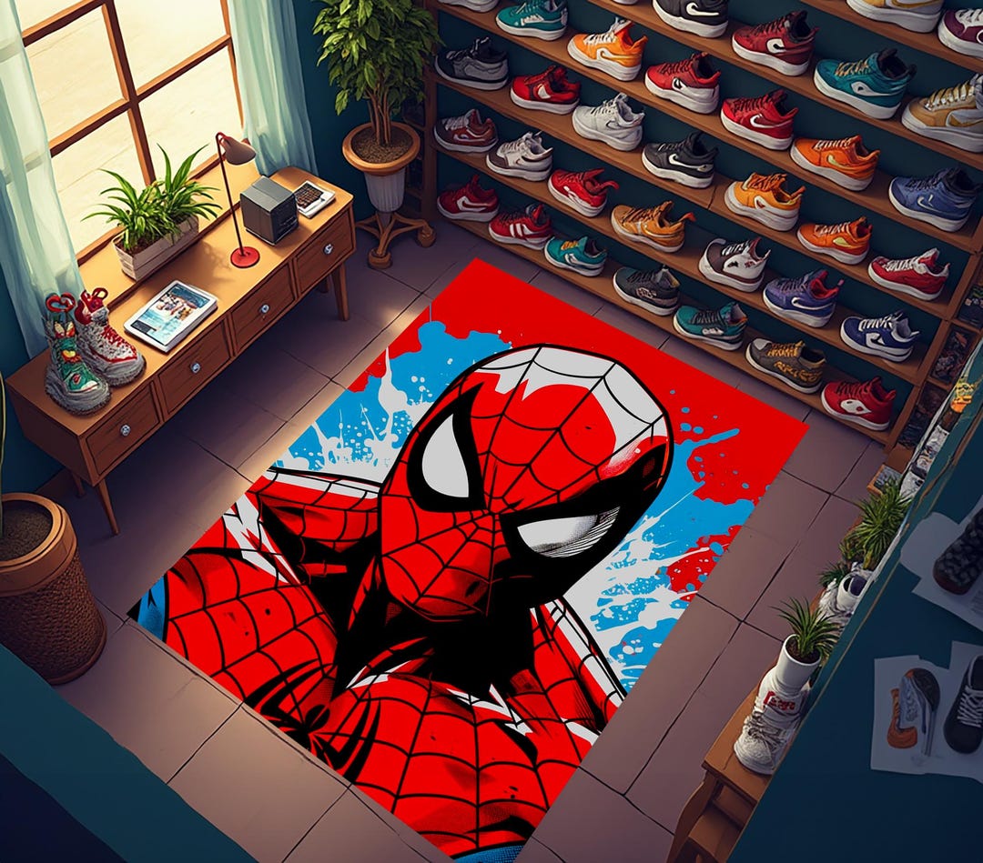 Spiderman Rug,spider Rug,teens Room Rug,superhero Rug,avengers Rug ...