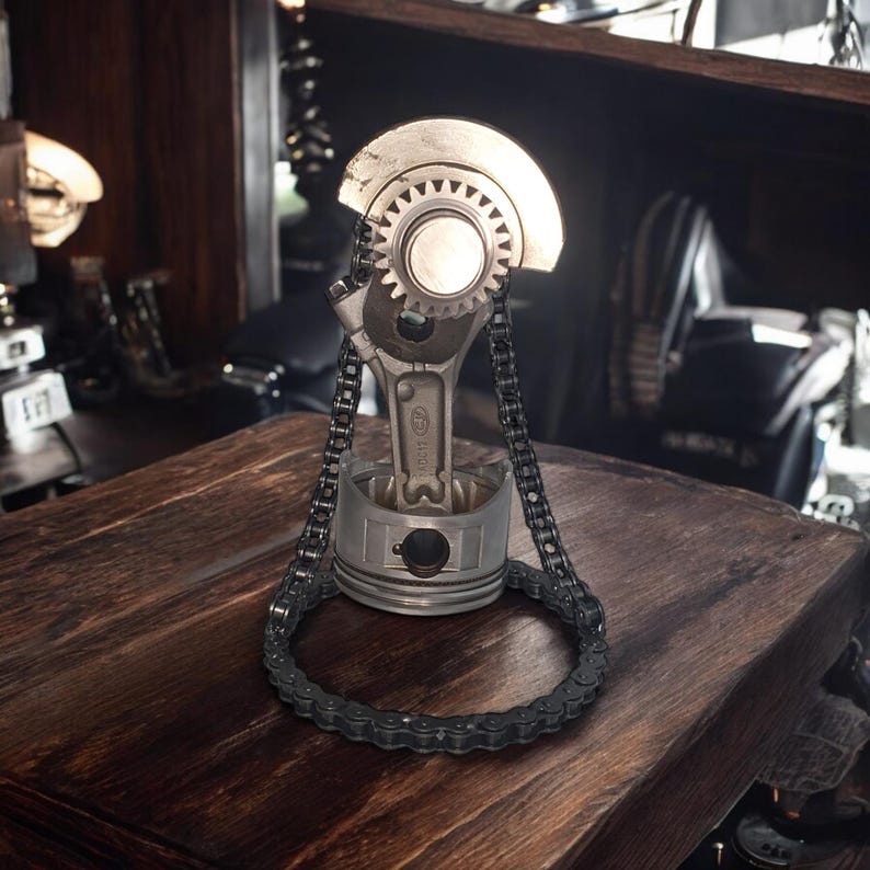 Real Car Piston Man Cave Decor, Unique Gift for Man Cave, Piston and ...