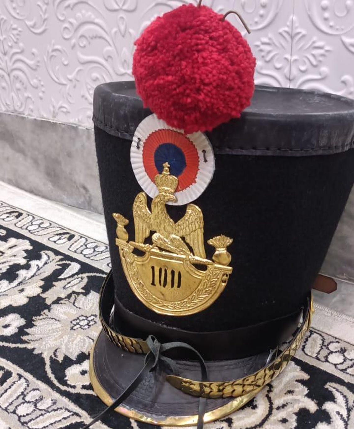 Napoleonic Prussian Military French Hat/ Napoleon Reproductive Leather ...