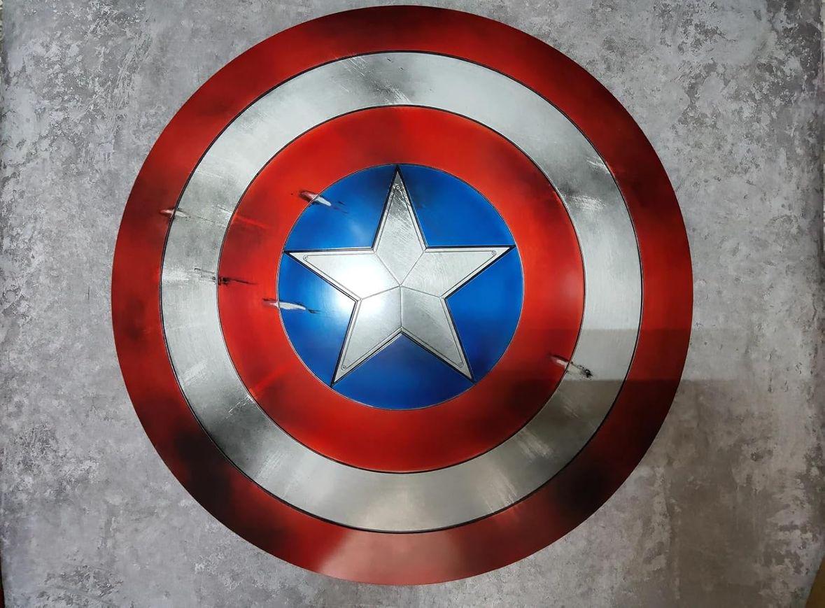 Captain America Round Shield /marvel /the Star-spangled Shield /marvel ...