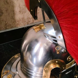 Medieval Roman Red Plume Helmet| Centurion Ancient Legionary Cap ...
