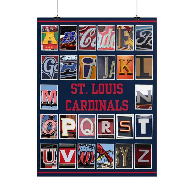 Abcs of St. Louis Cardinals Poster Print - Etsy