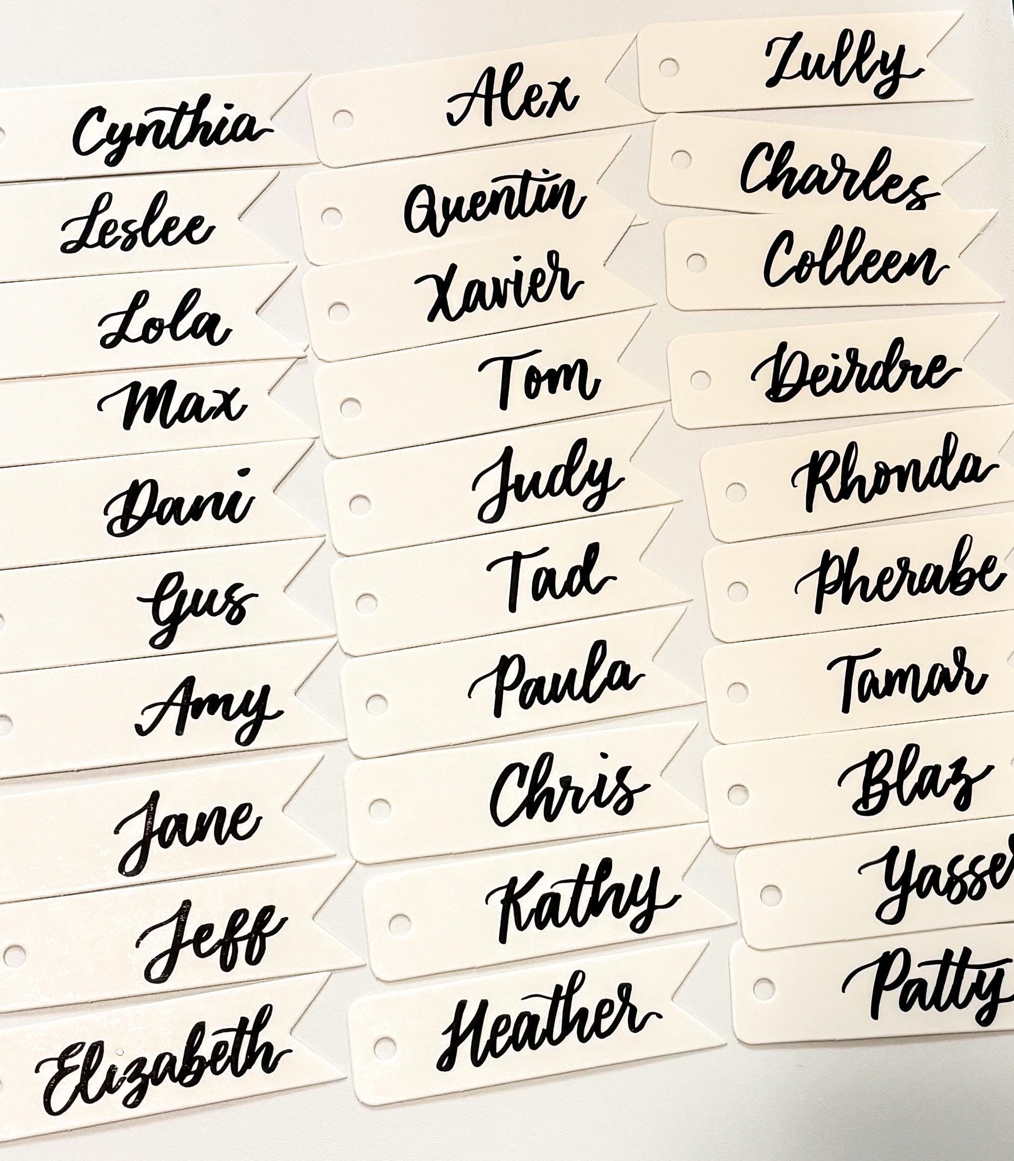 Small Personalized Gift Tags – Mini Custom Hand Written Name Tags for ...