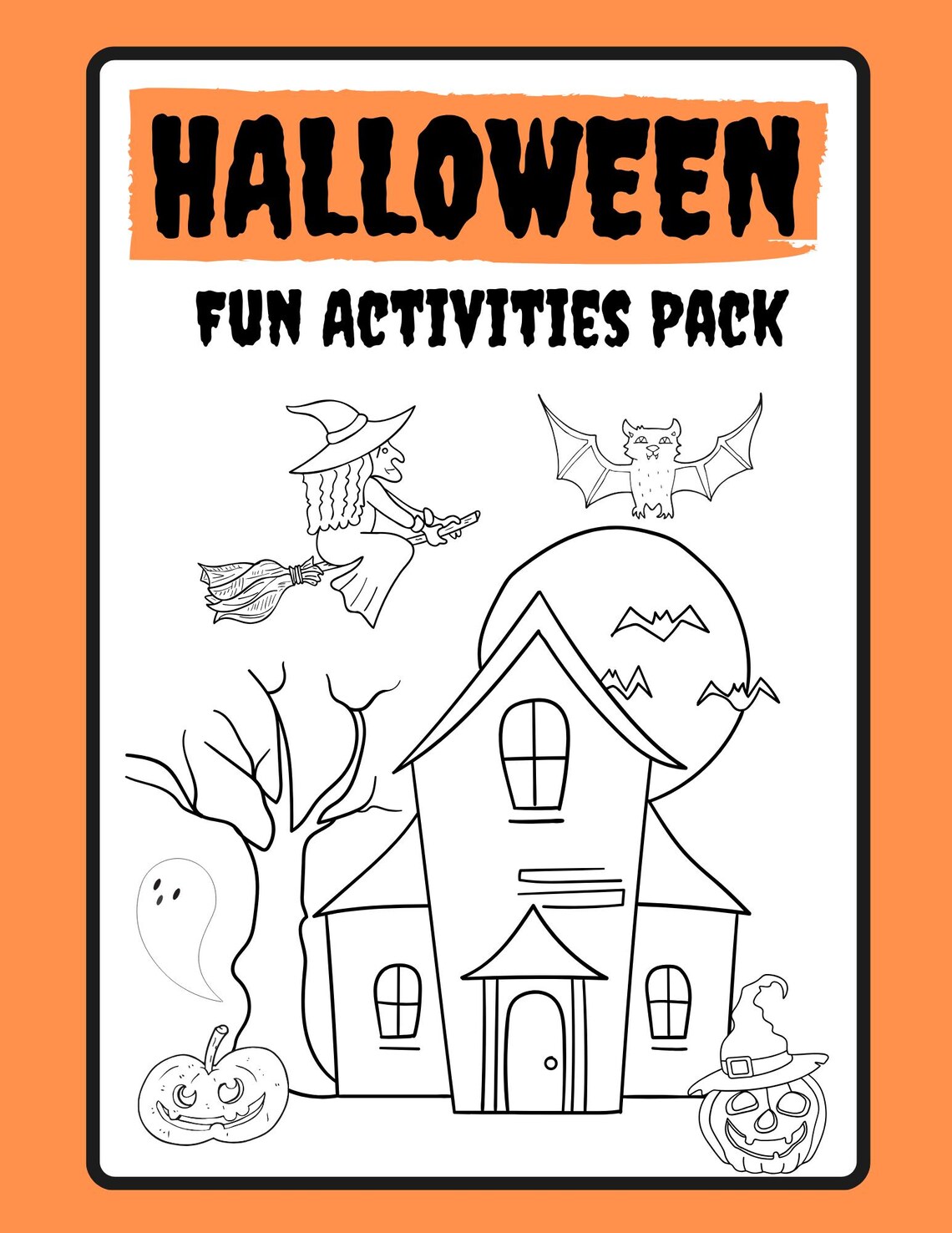 Instant Download Halloween Activity Pack for Kids Fun Printable Games ...