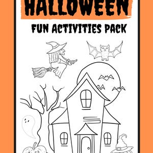 Instant Download Halloween Activity Pack for Kids Fun Printable Games ...