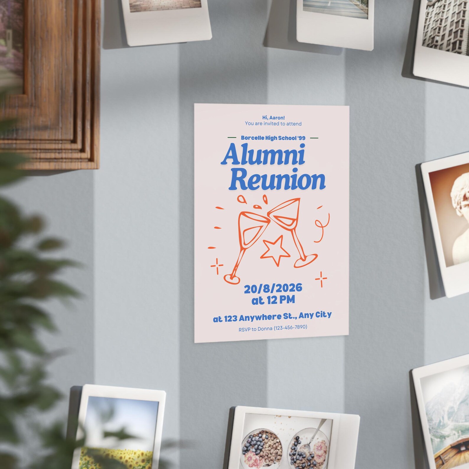 Together Again: Alumni Reunion Invitation Template Portrait - Etsy