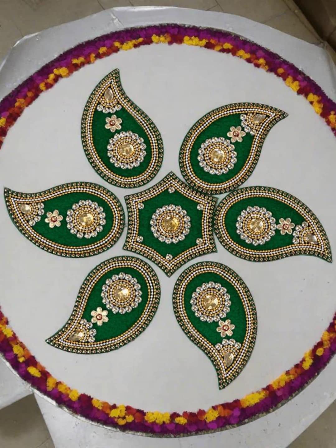 Ambiya Rangoli Design for Home Decor Traditional Indian Art for ...