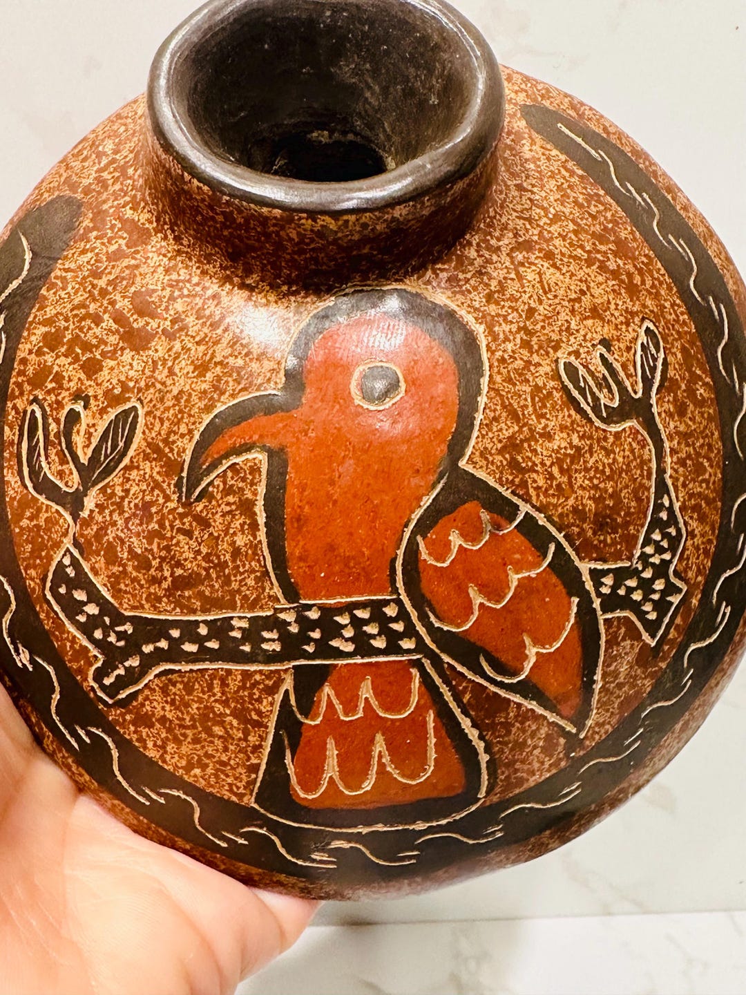 Guaitil Costa Rican Vintage Pottery Decorative Wall Pocket/vase With ...