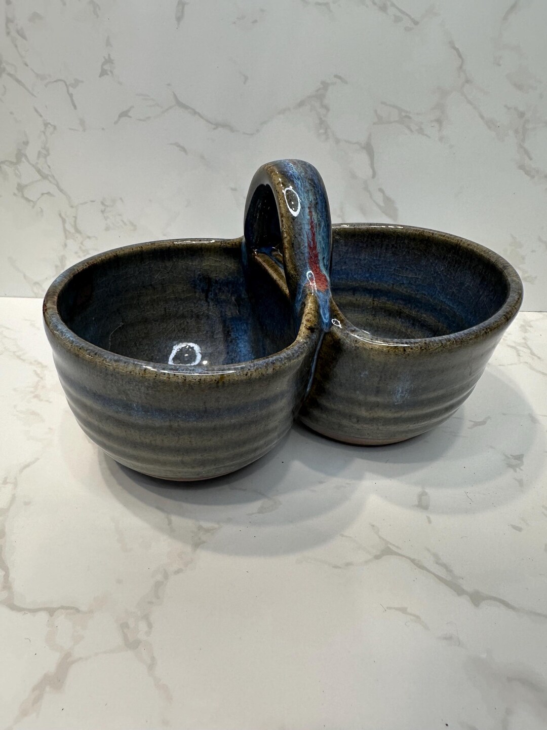 Renowned British Artist Clive Pearson Studio Pottery Double Sided Dish ...