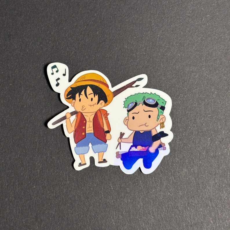 One Piece Character Anime Stickers Cute Pirates Vinyl - Etsy