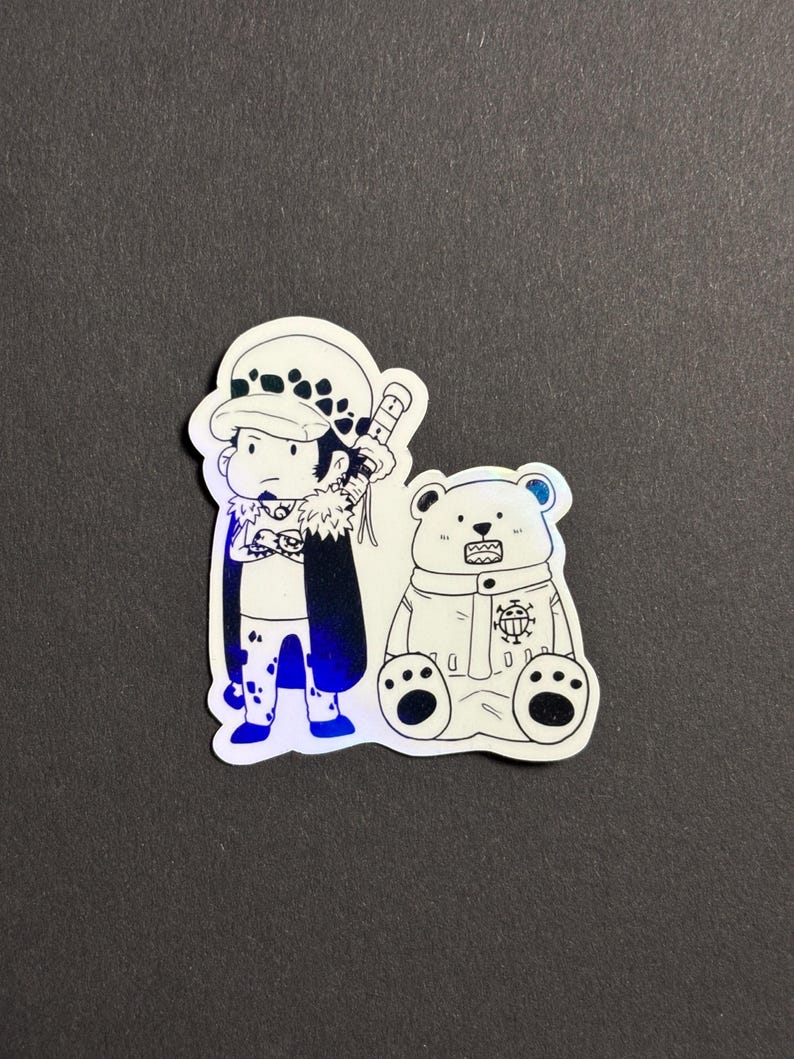 One Piece Character Anime Stickers Cute Pirates Vinyl - Etsy