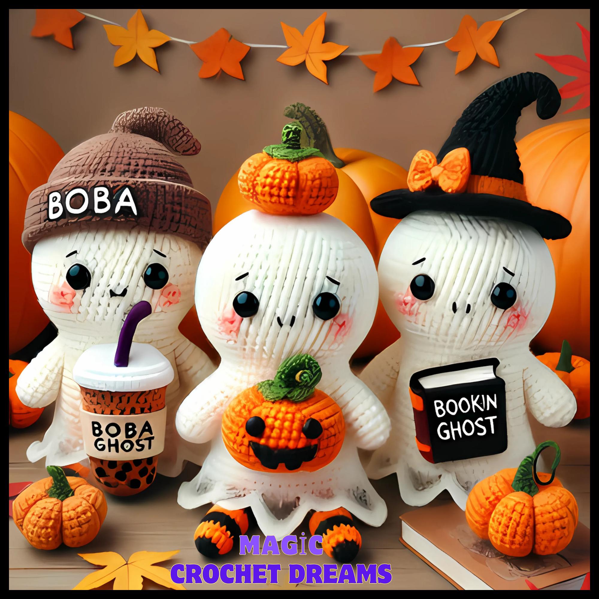 Crochet Ghost Amigurumi Pattern: Halloween Trio PDF Tutorial - Etsy