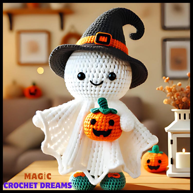 Crochet Ghost Amigurumi Pattern: Halloween Trio PDF Tutorial - Etsy