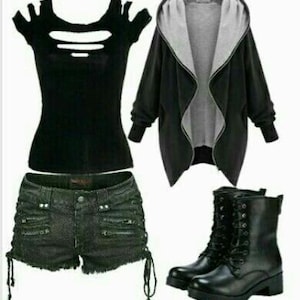 Goth Style Bundle Box, Dark Aesthetic Clothing, Gothic Tops & Pants ...
