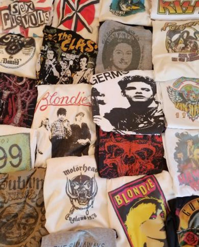 Vintage Graphic T-shirts, Bundle Box, Retro Tee Pack, 80s and 90s Style ...