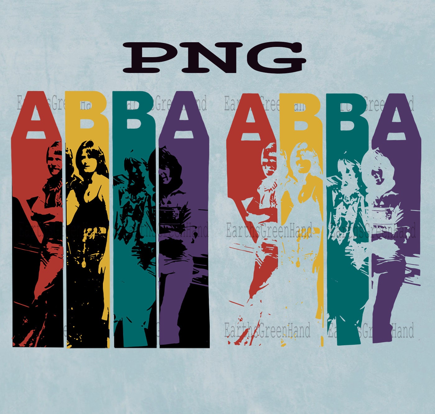 Vintage ABBA Png File Download ABBA Retro Png Abba the Tour - Etsy