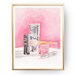 Makeup Vanity Still Life Art Print Pink Feminine Watercolor - Etsy