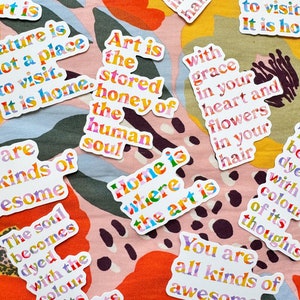 Art Typography Vinyl Sticker Based on an Original Artwork ...