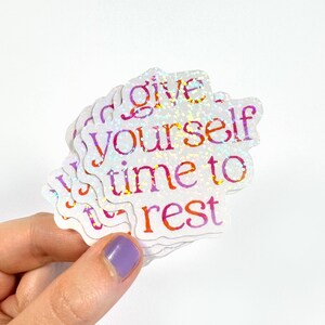 Motivational Quote Glitter Vinyl Sticker With Transparent Background ...