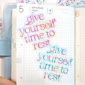 Motivational Quote Glitter Vinyl Sticker With Transparent Background ...