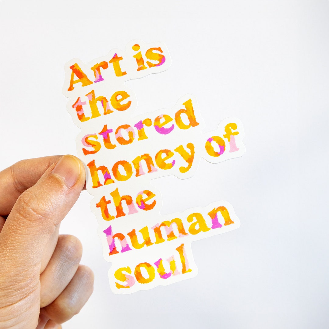 Art Typography Vinyl Sticker Based on an Original Artwork ...