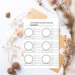 Coloring Texture Practice Sheets,pattern Pages,pattern Color Swatch ...