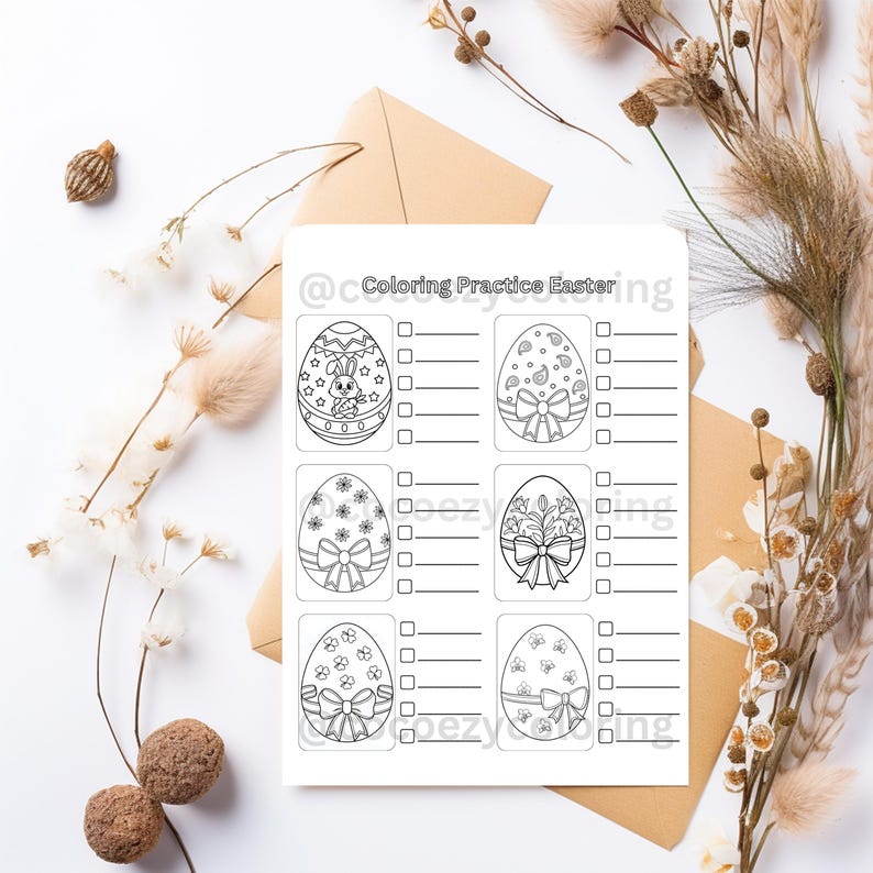 Easter Eggs Coloring Pages,coloring Pattern Practice Worksheets,texture ...
