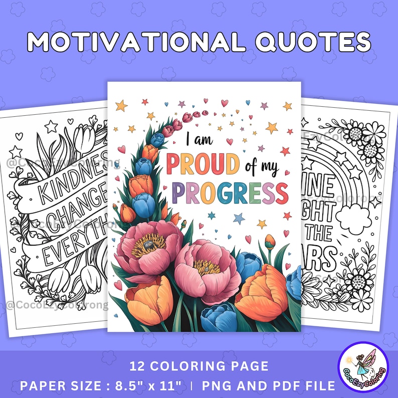 Motivational Quotes Coloring Pages,coloring Pages for Teen and Adults ...