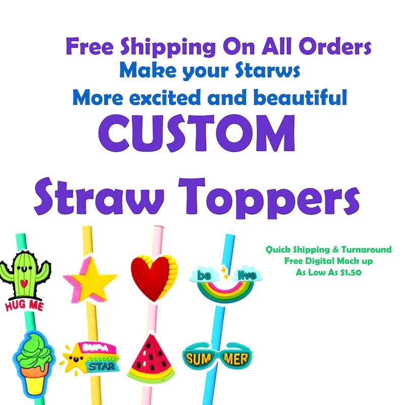 Custom Name Straw - Etsy