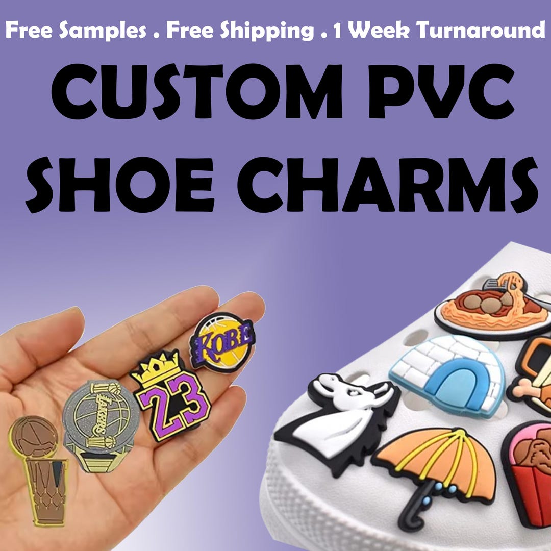 Create Your PVC Shoe Charms, Custom Rubber Charms for Clogs, Free ...