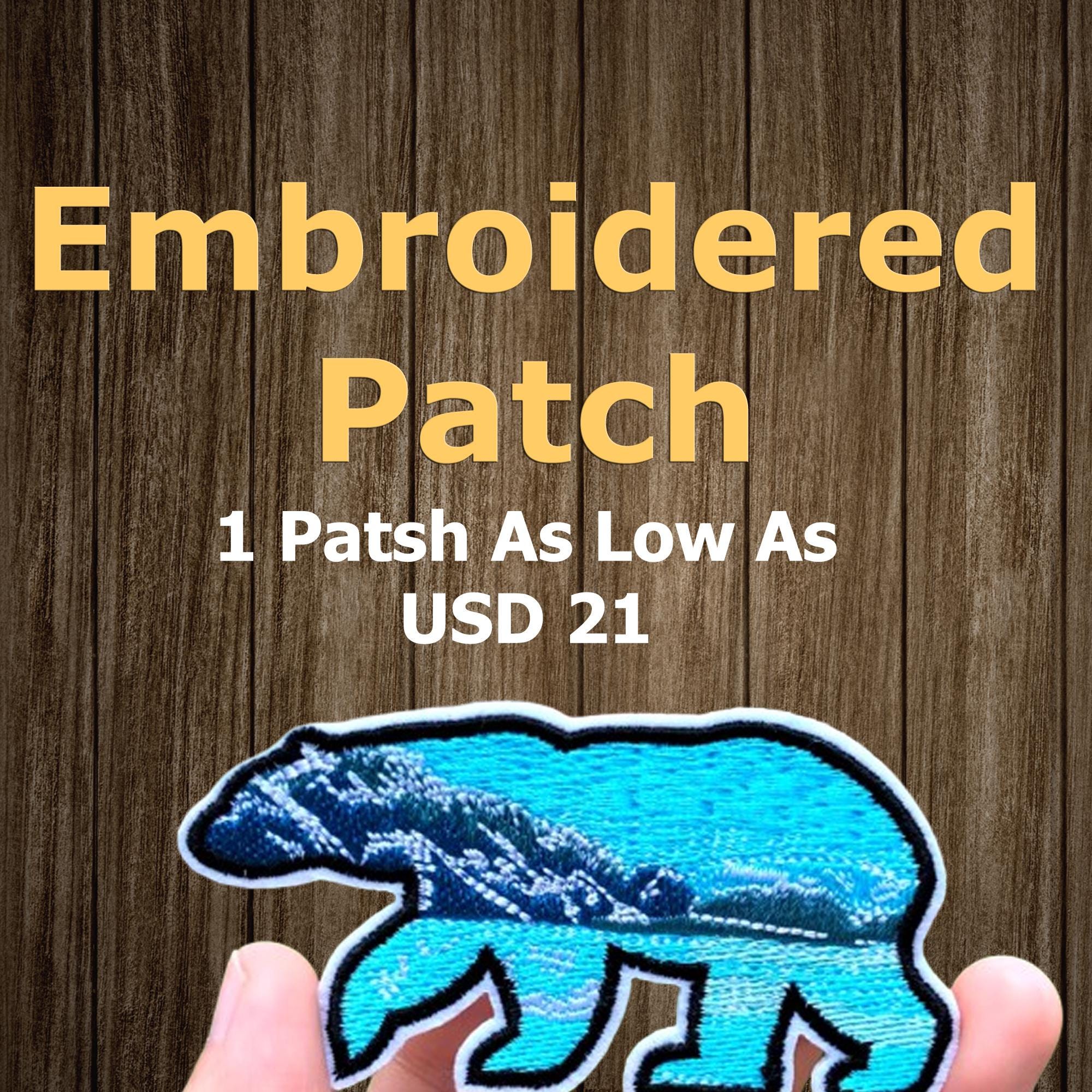 Custom Embroidered Logo Patches, Made With Any Logo or Design, Iron on ...