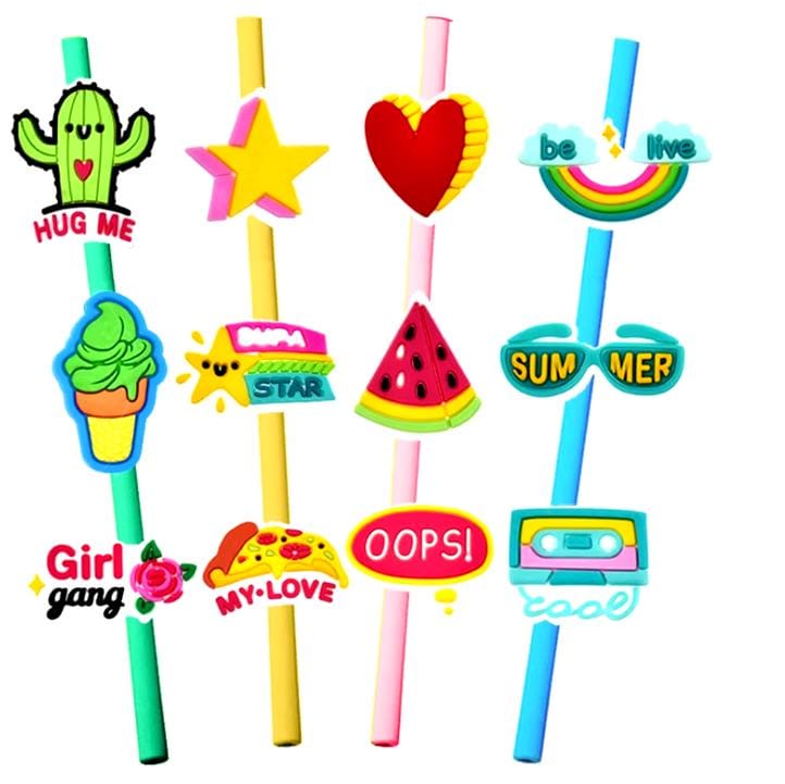 Custom Straw Cover, Straw Cap, Topper Soft Silicone 3D Made, Fast ...