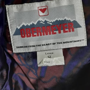 90s Obermeyer Ski Jacket Lightweight Satin Windbreaker Hooded Coat ...