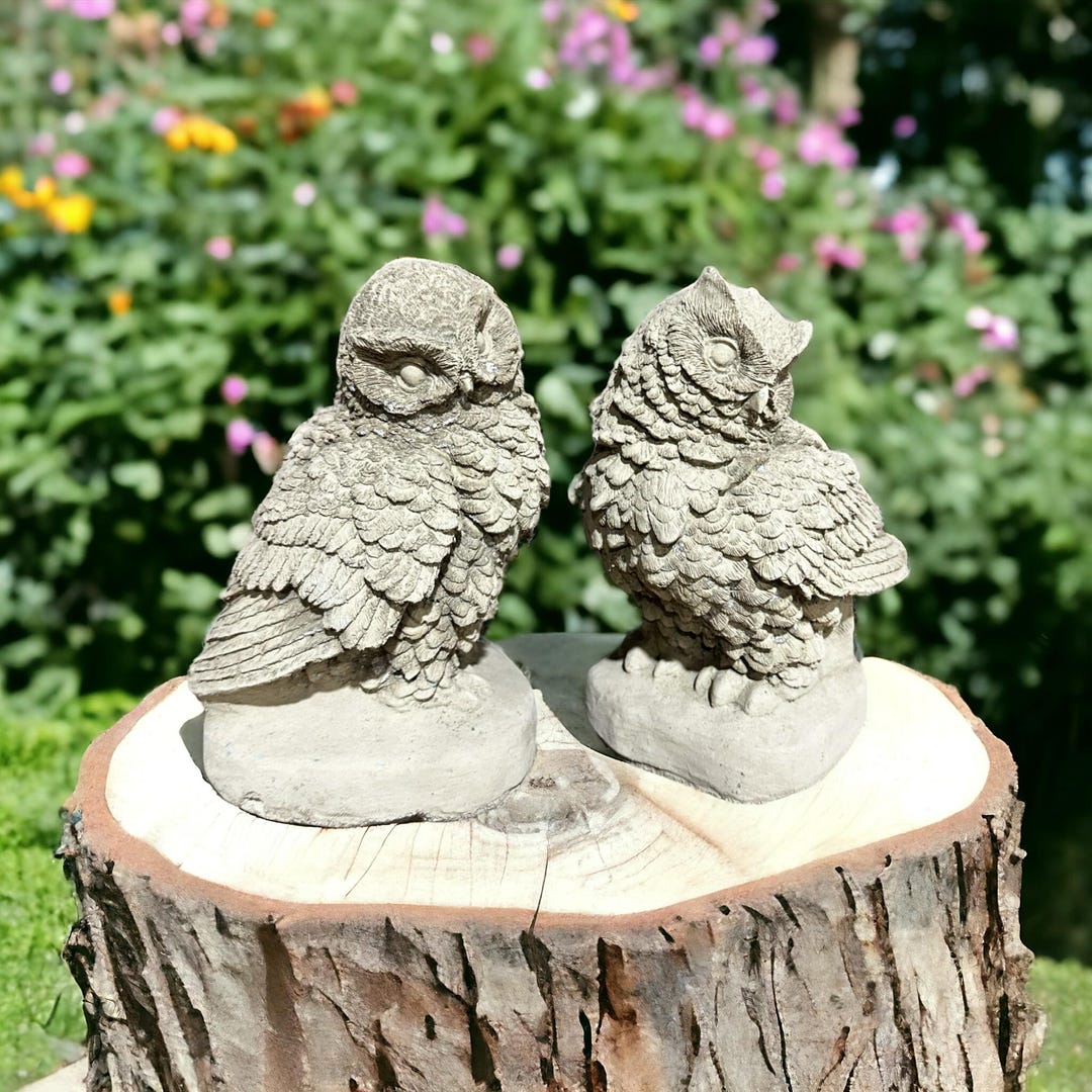 Charming Owl Duo in a Set Dimensions for Each Owl H/W/D: 17/10/12 Cm ...