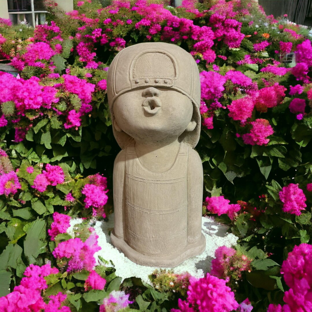 Stone Boy Ben for Planting: Solid, Frost-proof, 15kg, 42x23x15 Cm, Own ...