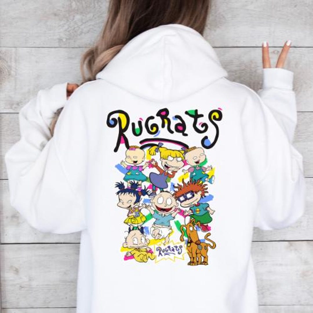 Rugrats Hoodie Vintage Cartoon Cool Rugrats Hoodie, 90s Nostalgia ...