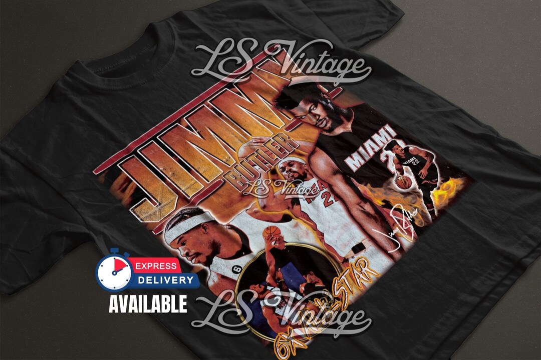 Jimmy Butler Shirt Vintage Bootleg Style Rap Tee Retro Shirt, Miami ...