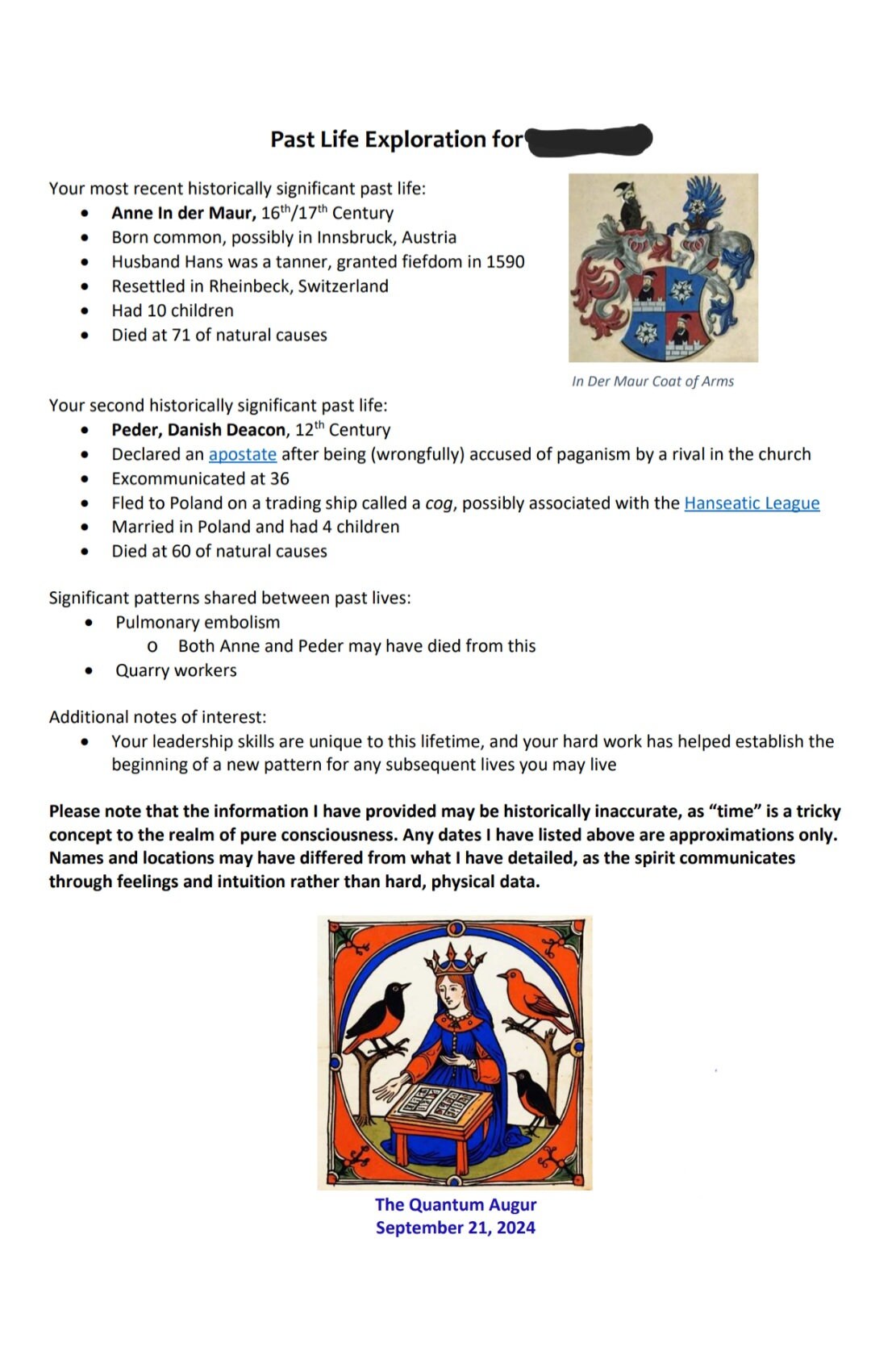 Past Life Exploration Done Within 48 Hours Channeling, Spirit Messages ...