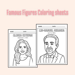 Hispanic Heritage Month Coloring Pages-20 Famous Figures-september ...
